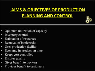 Production planning and control | PPTX