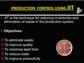 Production planning and control | PPTX