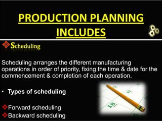 Production planning and control | PPTX