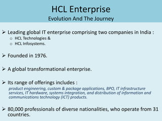 Global Networking and Offshoring HCL - Operations strategy | PPTX ...