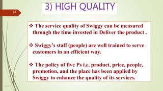 Operations strategy of Swiggy | PPTX