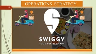 Operations strategy of Swiggy | PPTX