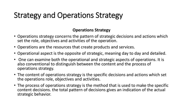 Operations Strategy._Operations Managememt | PPT