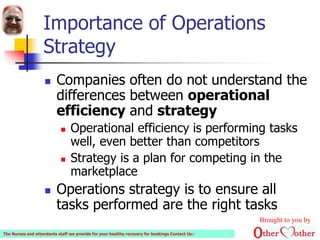 Operations strategy and competitiveness | PPTX