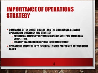 Operations strategy and competitiveness | PPT
