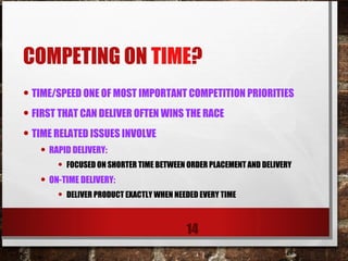 Operations strategy and competitiveness | PPT