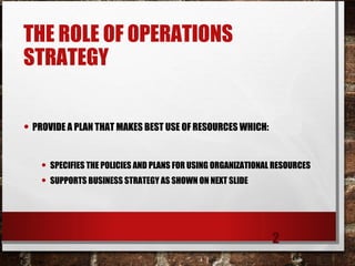 Operations strategy and competitiveness | PPT
