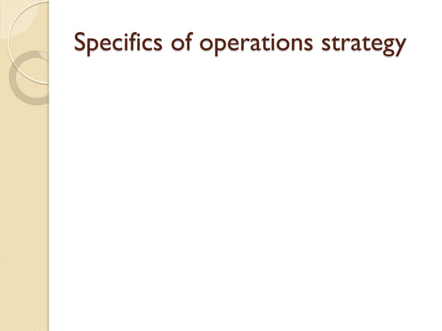 Operations Strategychap 1 Introductionpdf