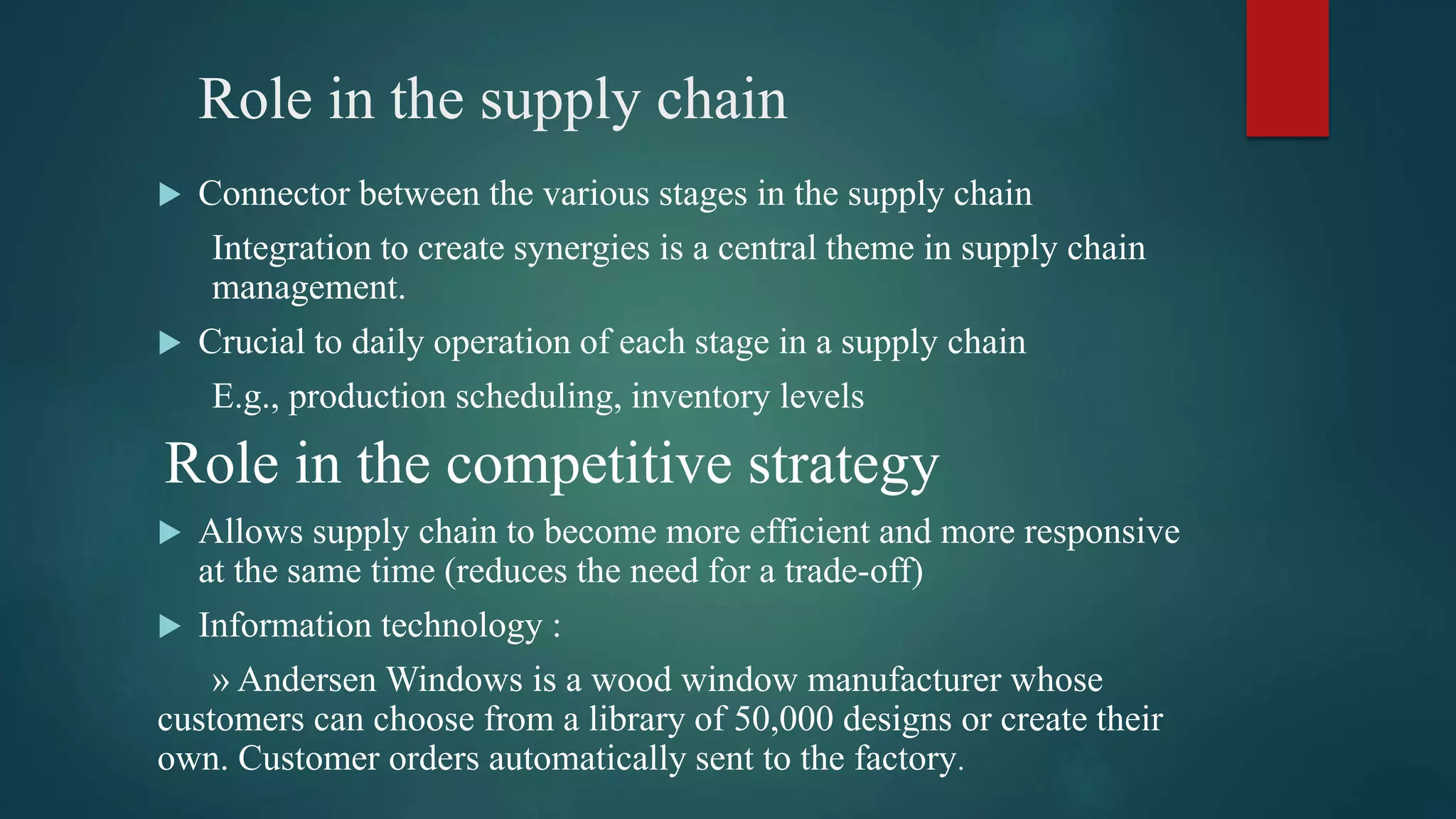 Operations and supply chain management | PPTX