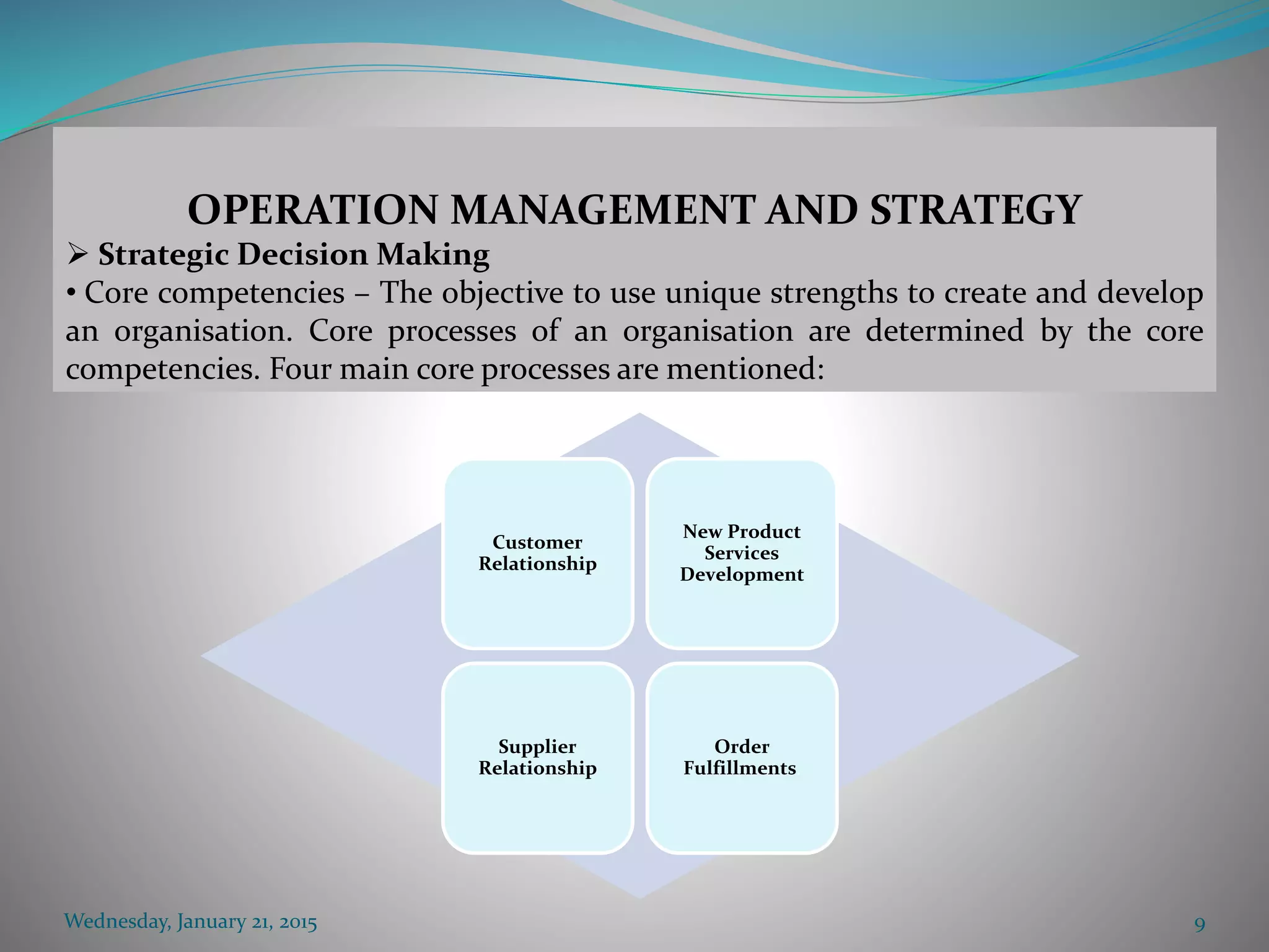 OPERATION STRATEGY | PPTX