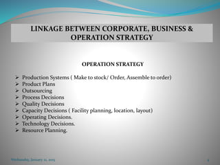 OPERATION STRATEGY | PPTX