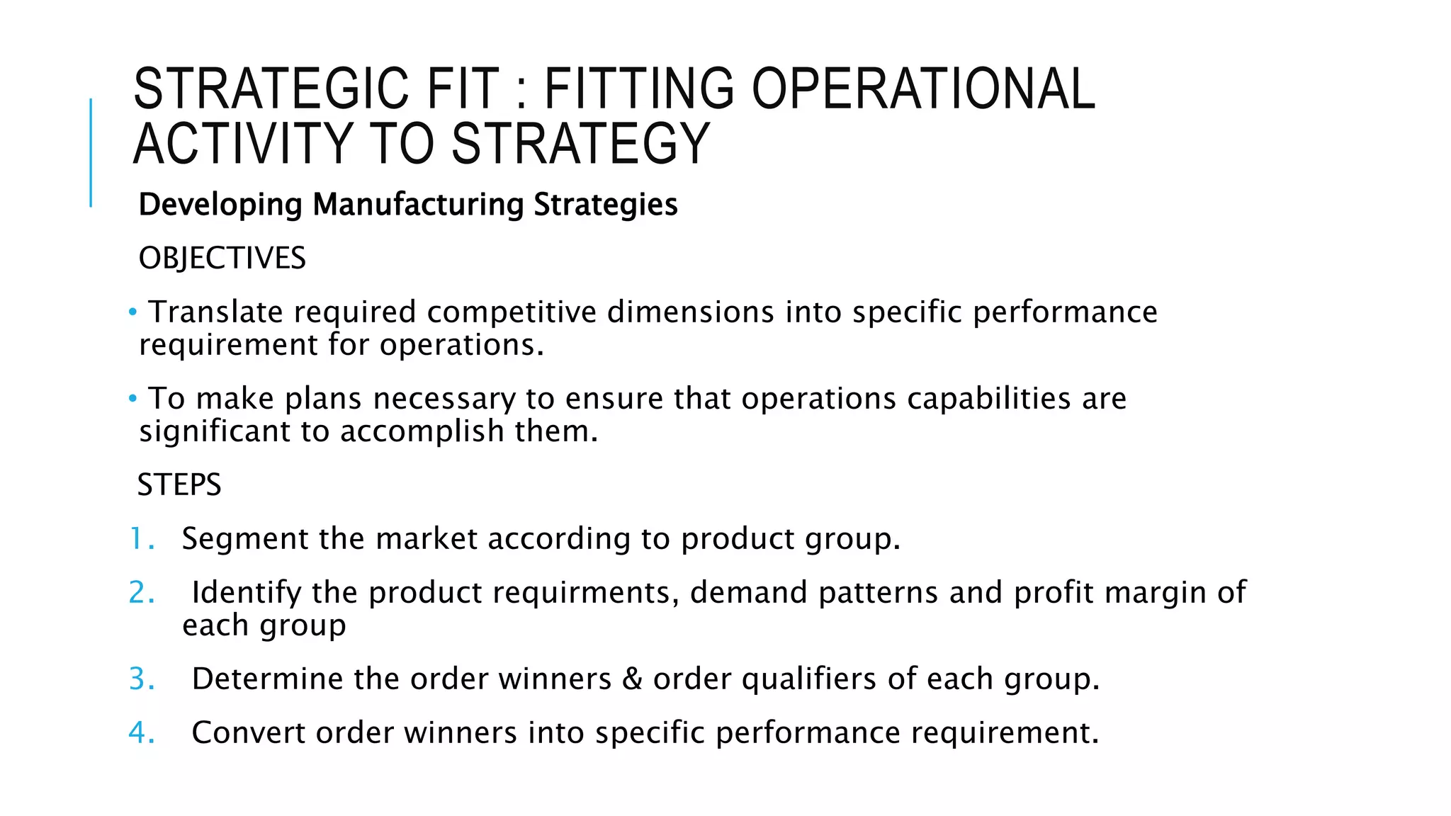 Operation strategy and competitiveness | PPTX