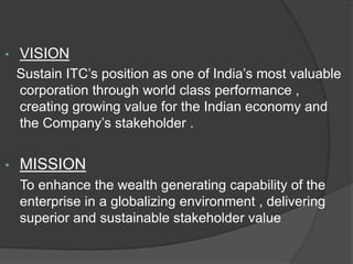 Operation strategy of itc limited | PPTX