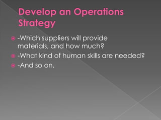 Operation strategy ppt | PPTX