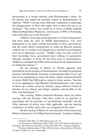 Operation sunrise | PDF