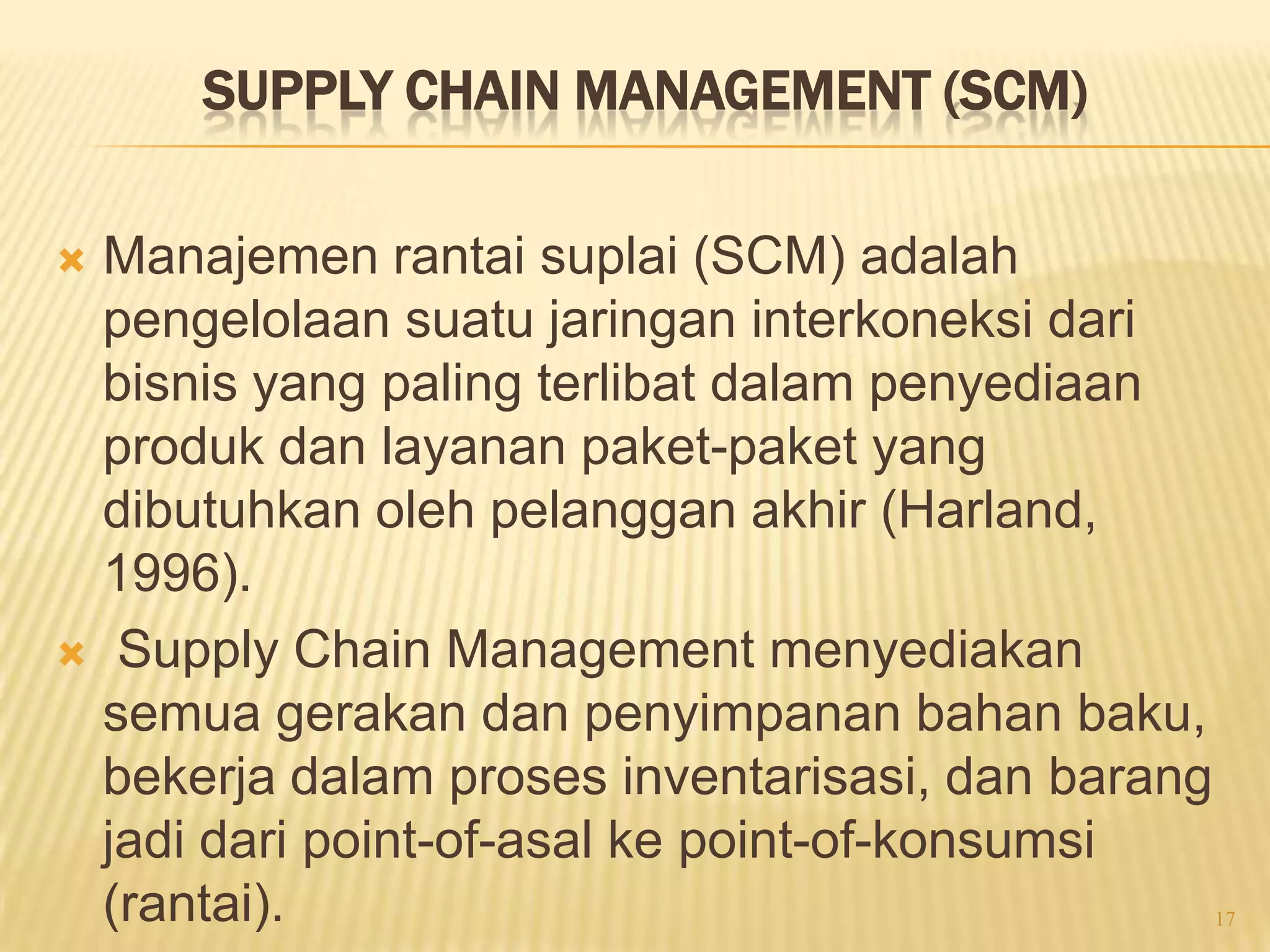 Operation Support System (Erp, Scm, Crm ) | PPTX