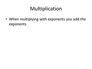 Operations with exponents | PPTX