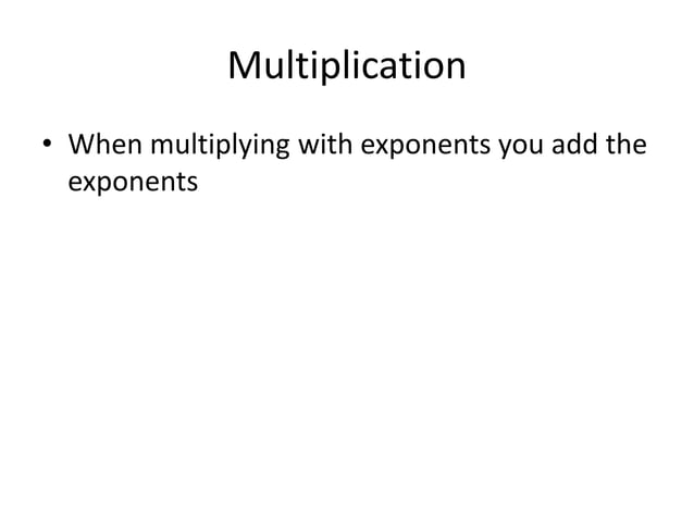 Operations with exponents | PPTX