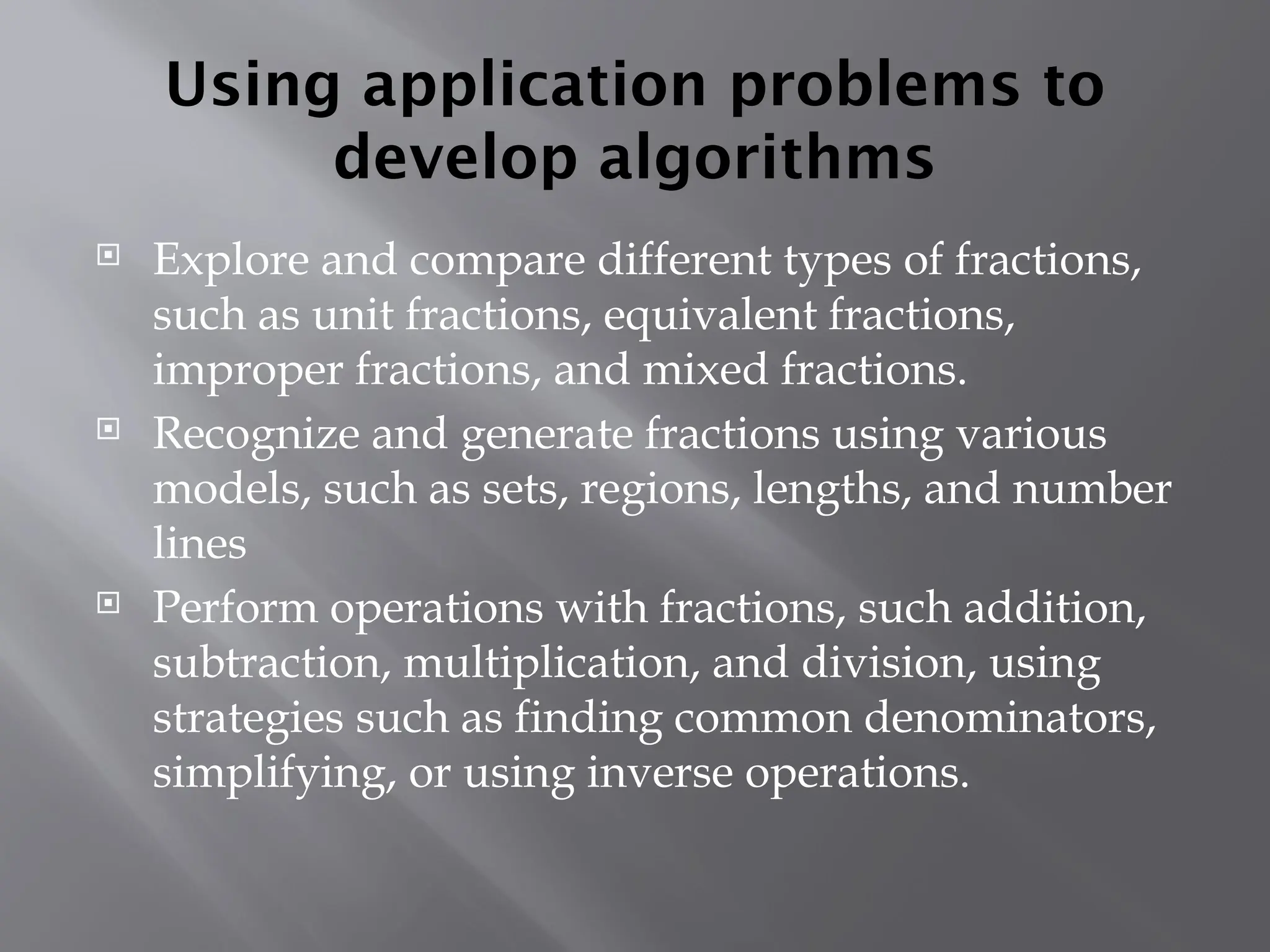 Operations with fractions. free download pptx | PPTX
