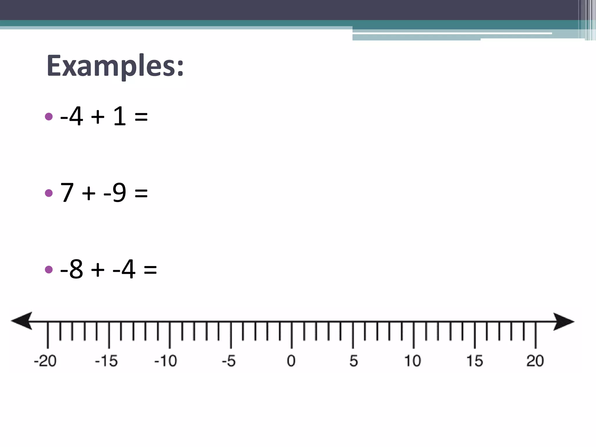 Operations with integers | PPTX