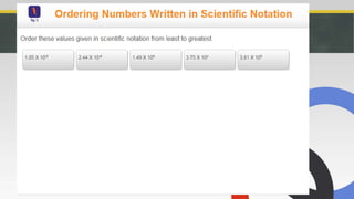Operations with numbers in scientific notation | PPTX