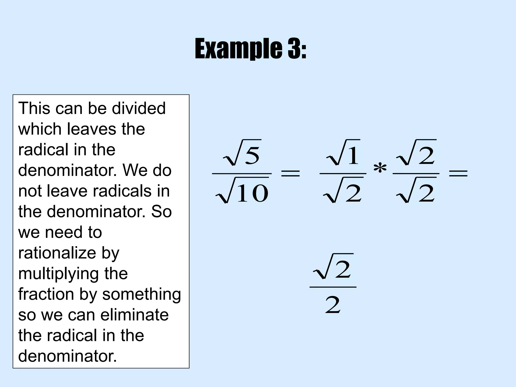 Operations with Radicals | PPTX