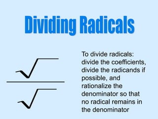 Operations with Radicals | PPTX