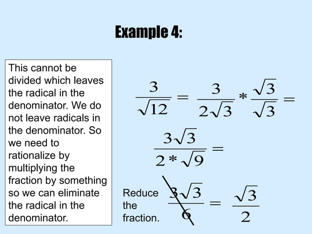 Operations with Radicals | PPTX