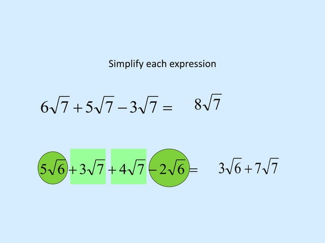Operations with Radicals | PPTX