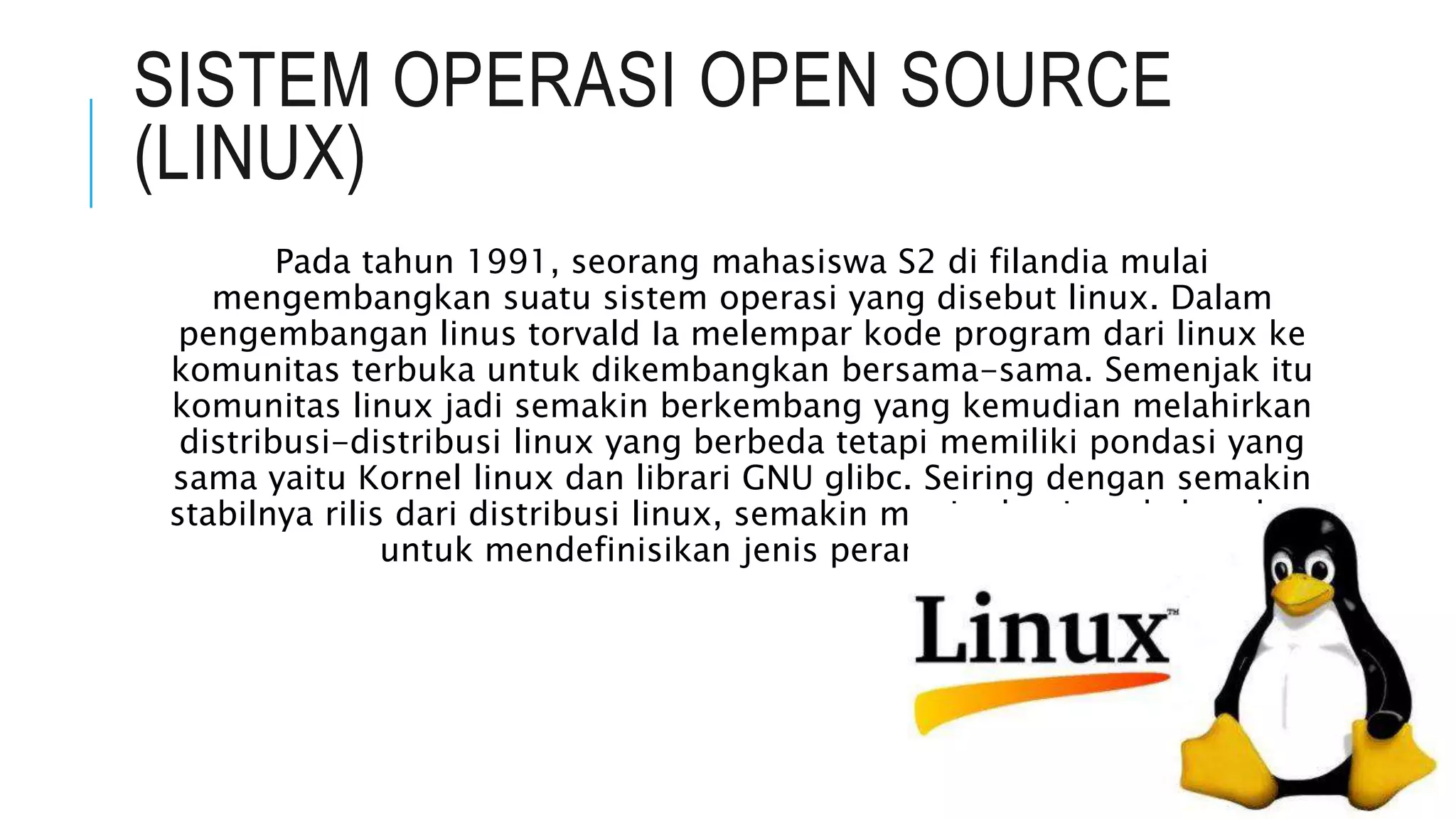 Operation system open source | PPTX