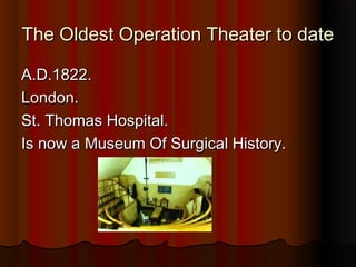 Operation theater | PPT