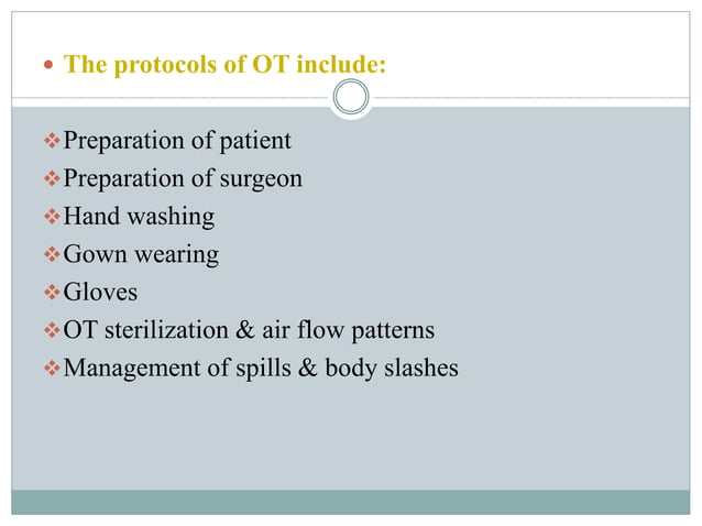 Operation theatre | PPTX | Surgery | Medical Health