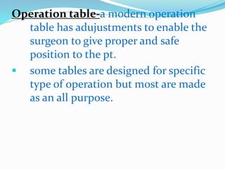 Operation theatre and technique(msn) | PPTX