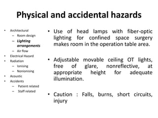 Operation theatre hazards | PPTX