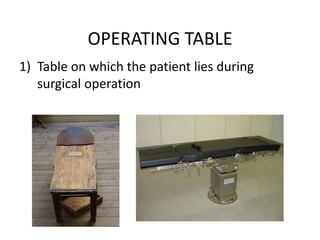 Operation theatres | PPTX