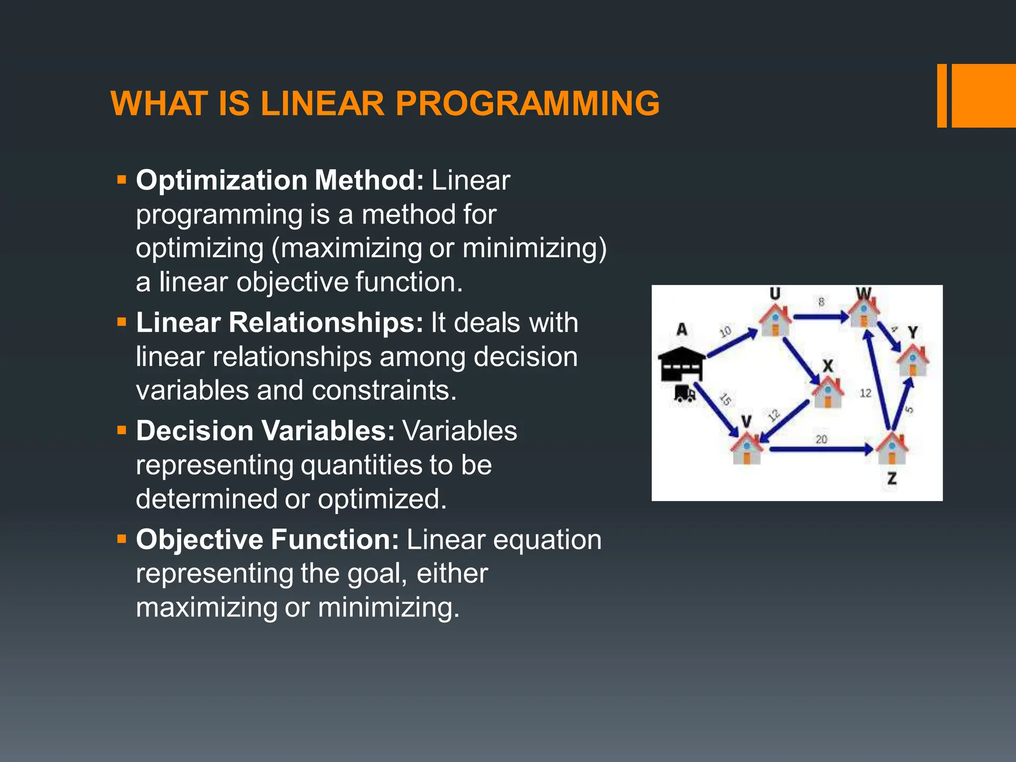 Salient features of linear programming and its applications | PPT