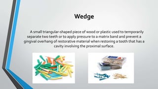 wedge and their technique and prewedging | PPTX