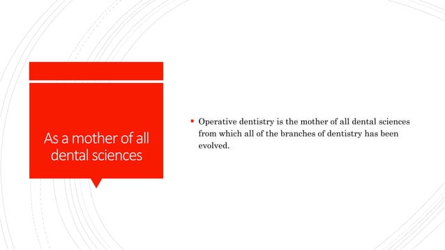 Operative dentistry | PPTX