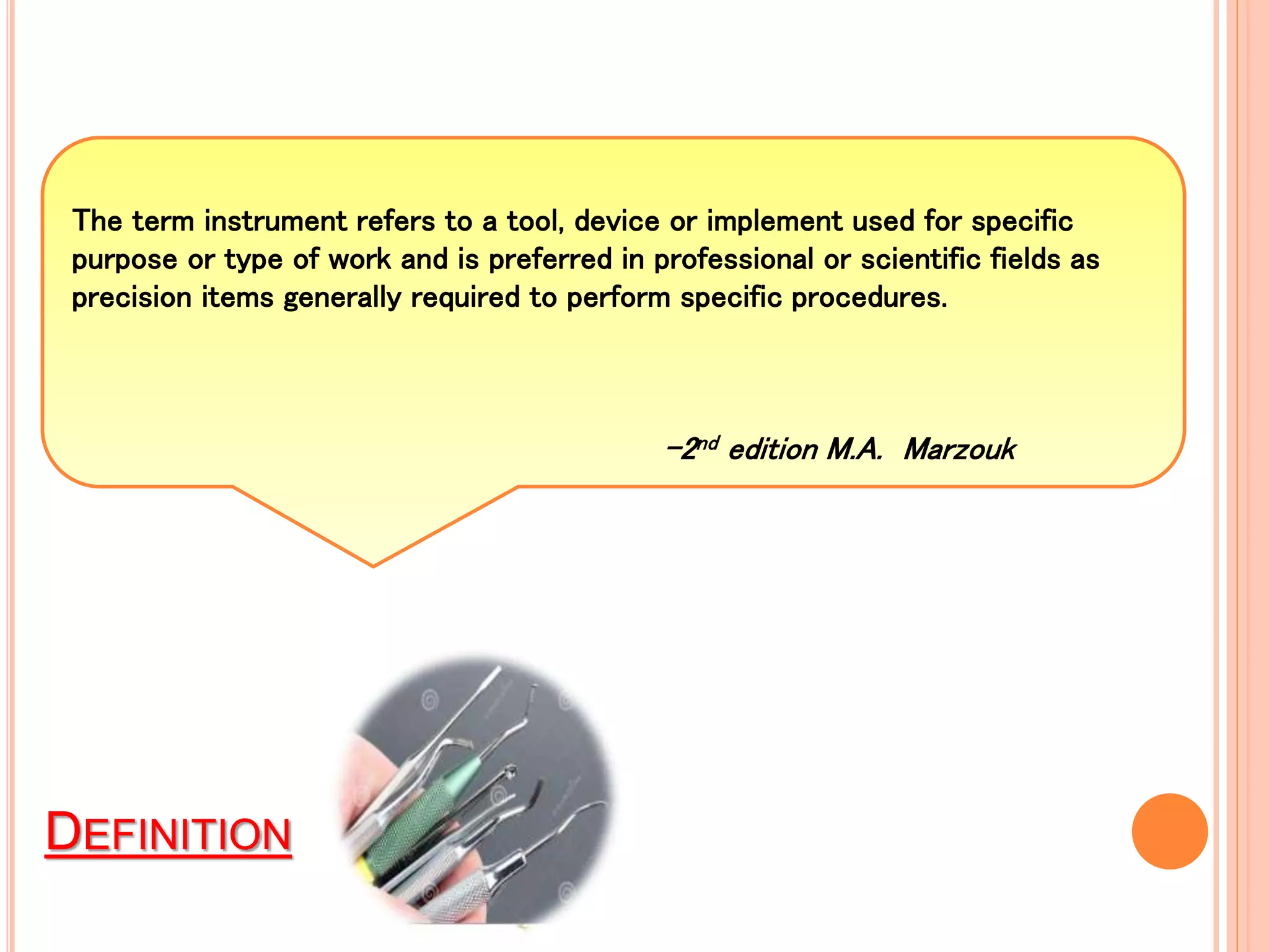 Operative hand instruments - DR SNEHA | PPTX