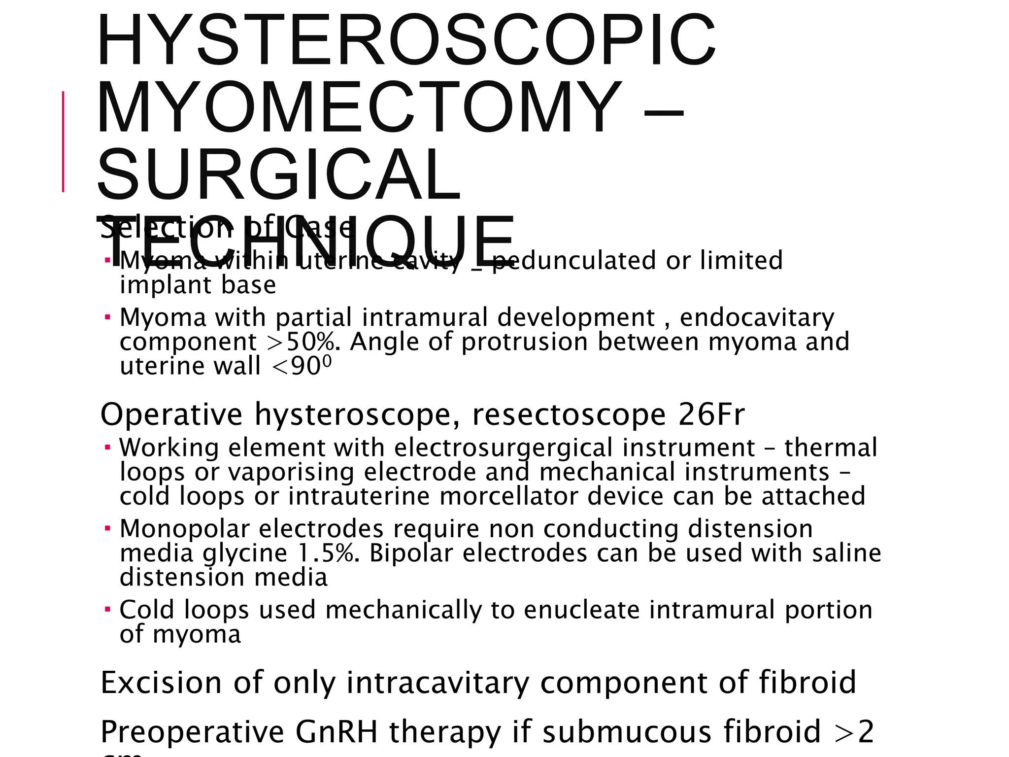 Operative hysteroscopy | PPTX