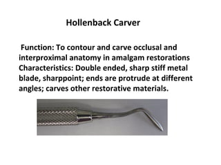 the most used dental instruments in dental operative and teeth filling ...