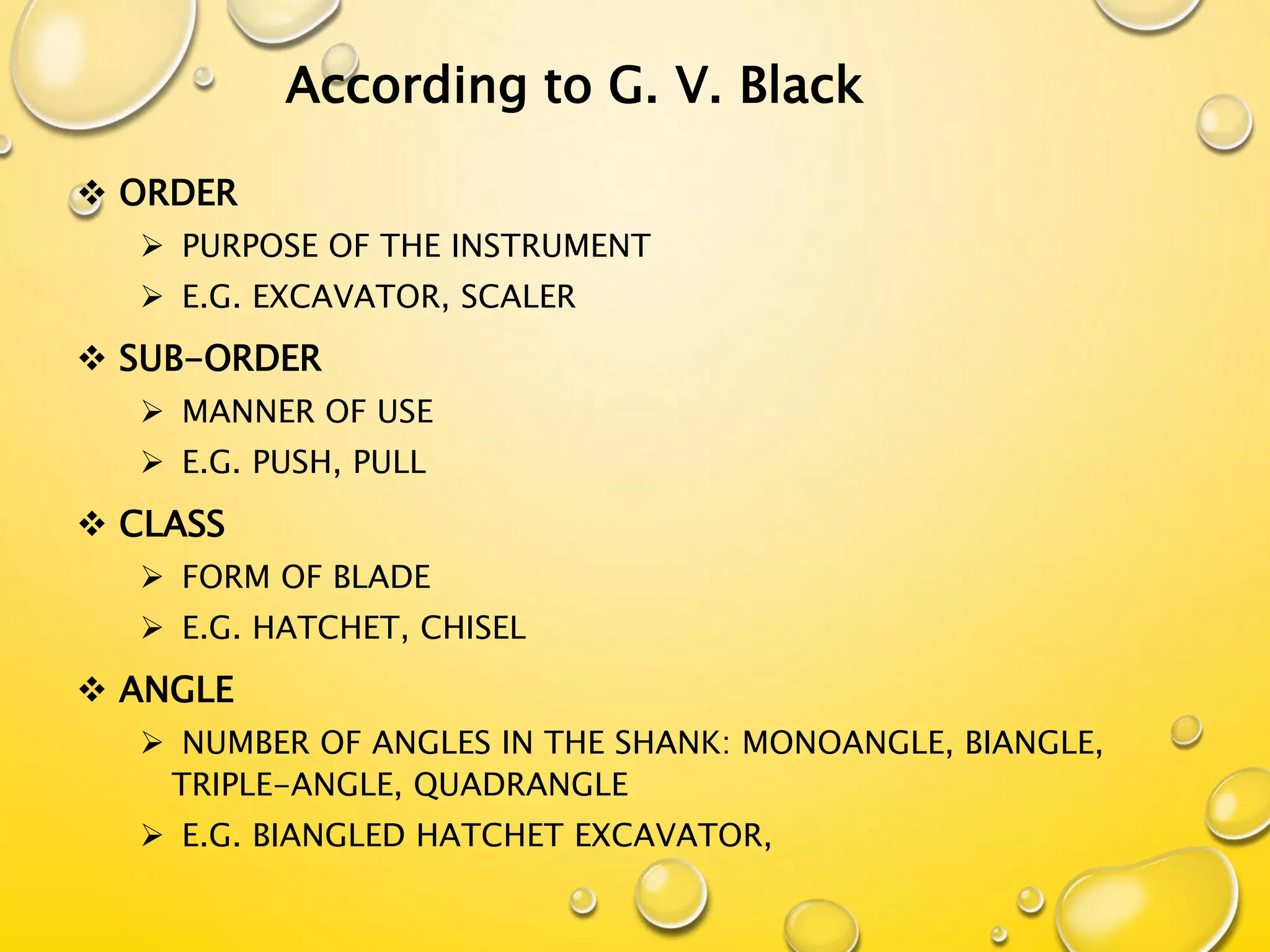 Operative instruments in Conservative Dentistry & Endodontics | PPTX