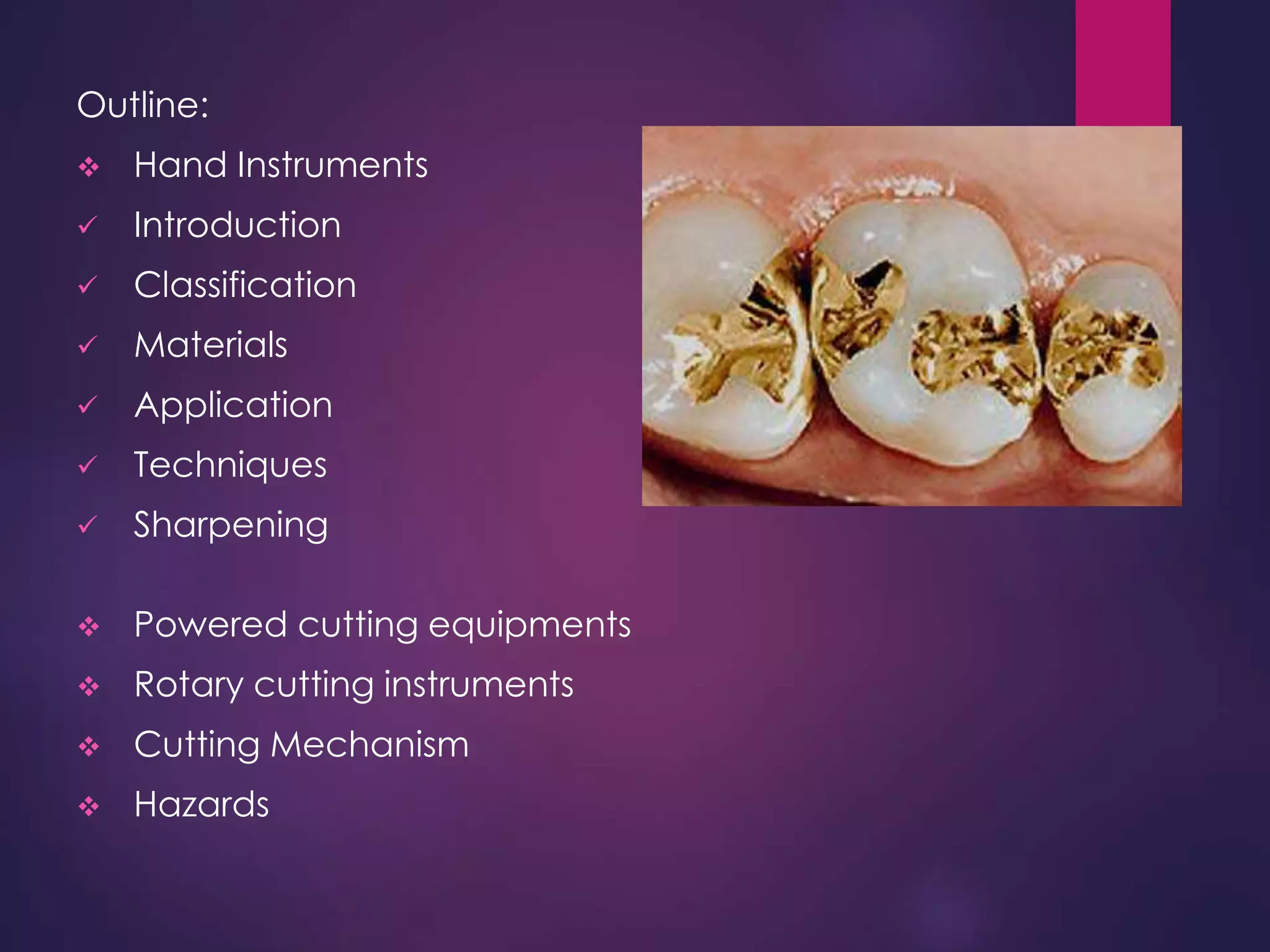 Operative instruments in Conservative Dentistry & Endodontics | PPTX