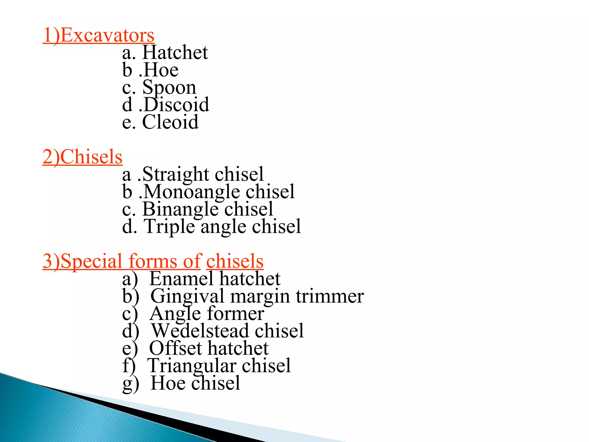 cutting instruments in operative dentistry by dr. jagadeesh kodityala | PPT