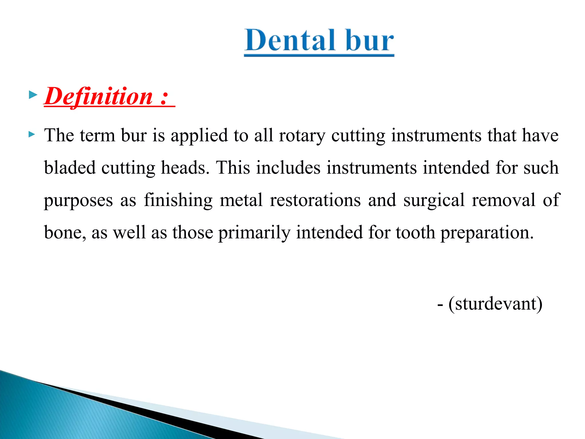 cutting instruments in operative dentistry by dr. jagadeesh kodityala | PPT