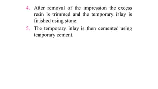 Temporary Restorations Operative iv, lect 6 | PPTX