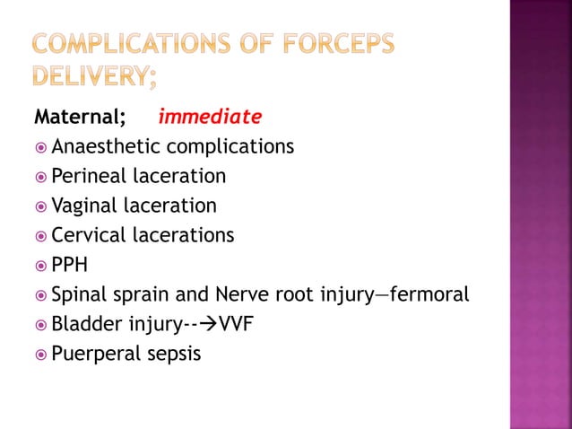Operative obs procedures-FORCEPS DELIVERY | PPT