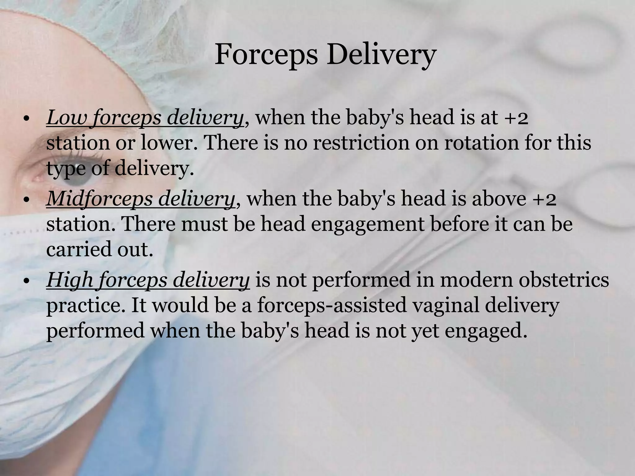 Operative obstetrics | PPTX