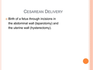 Operative obstetrics by Dr muhammad bilal | PPT