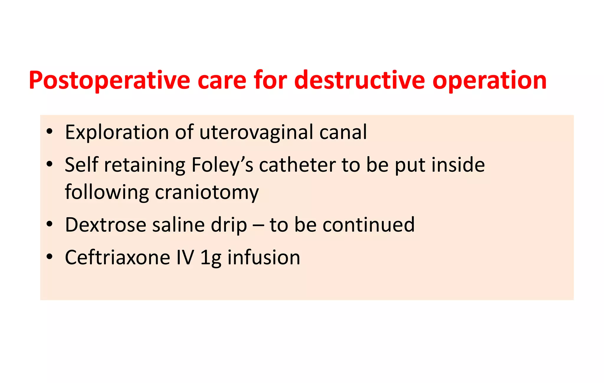 Operative procedure in obstetric | PPTX